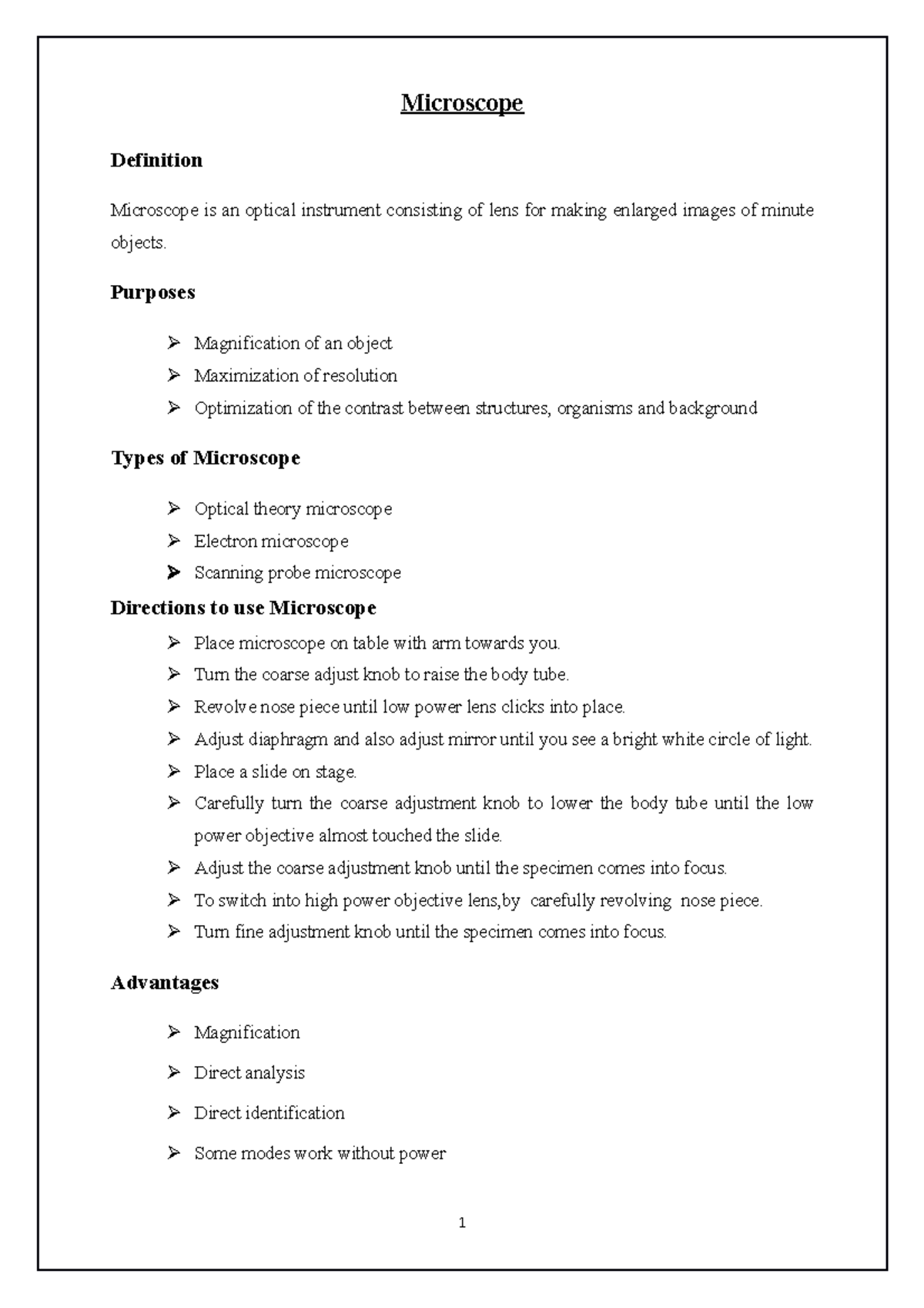Microscope - Microscope Definition Microscope is an optical instrument ...