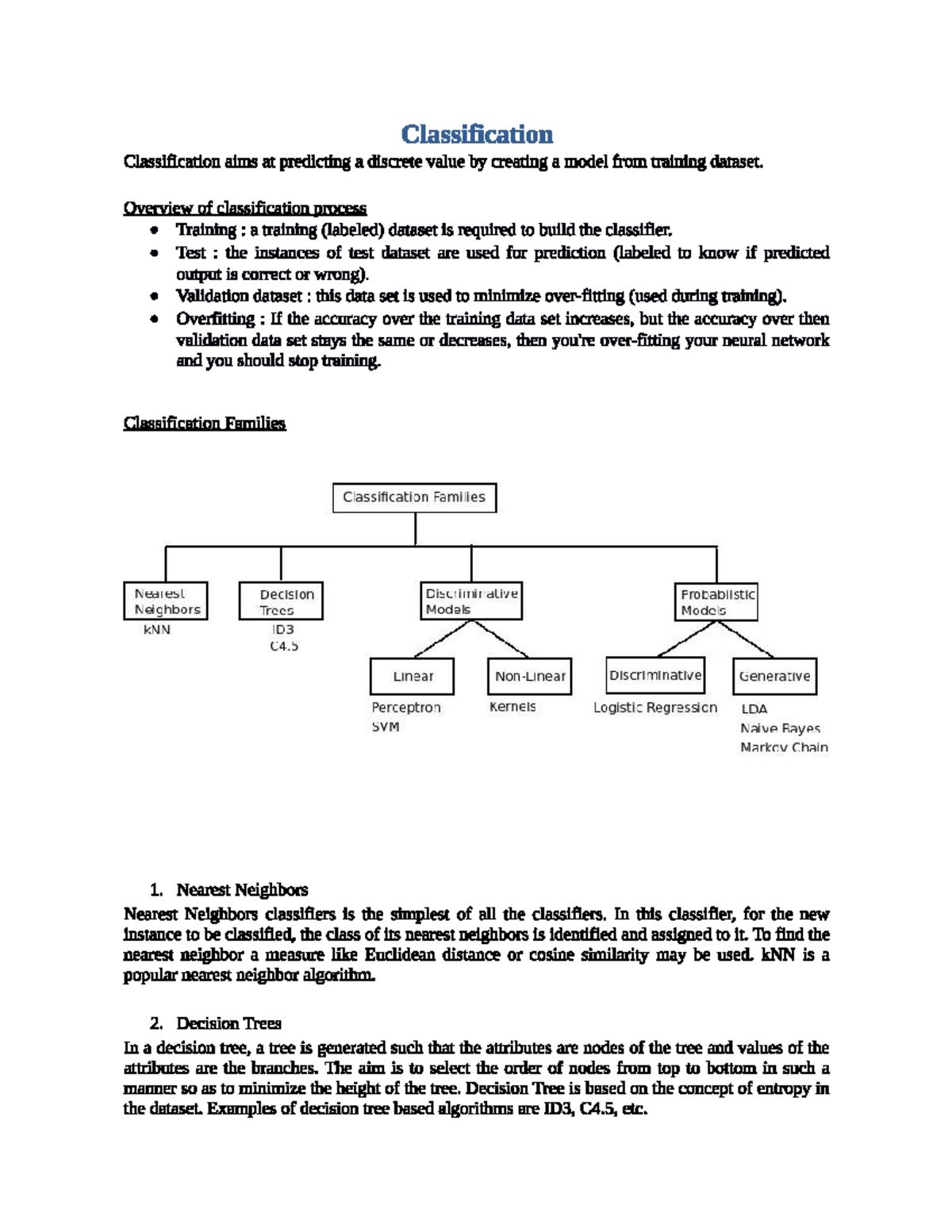 Ml unit2 - ML NOTES - Computer Science & Engineering - Studocu