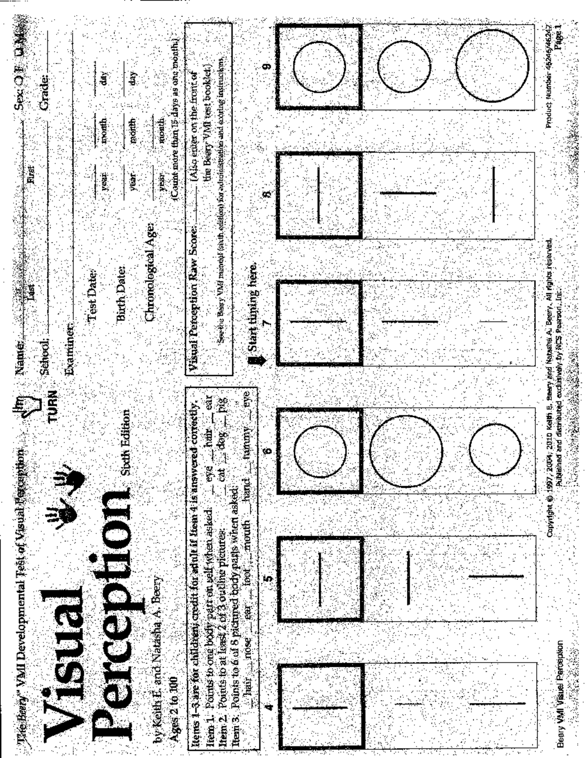 VMI 6 Edición Complementarios - The VMI Developmental Test of Visual ...