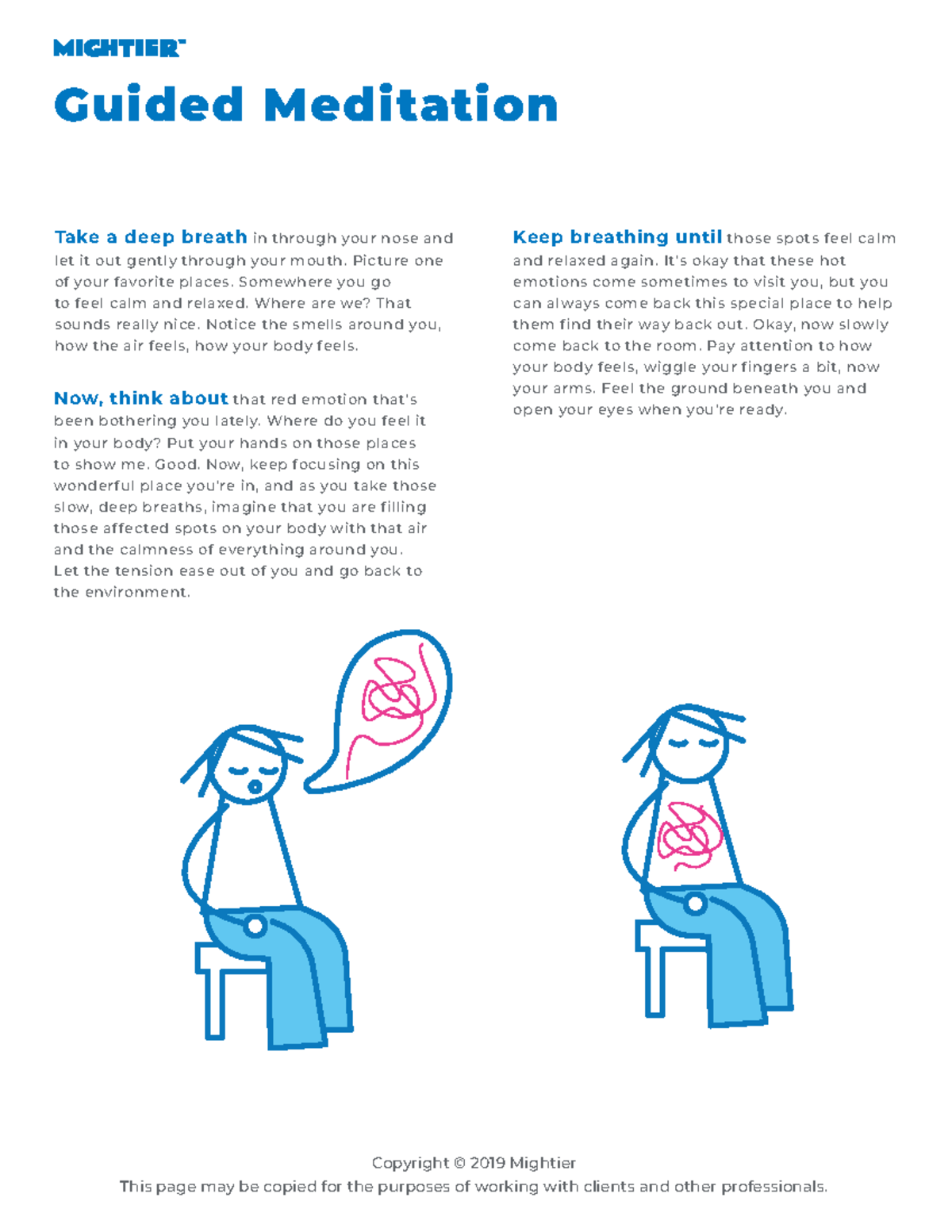 Guided Meditatione - Take a deep breath in through your nose and let it ...