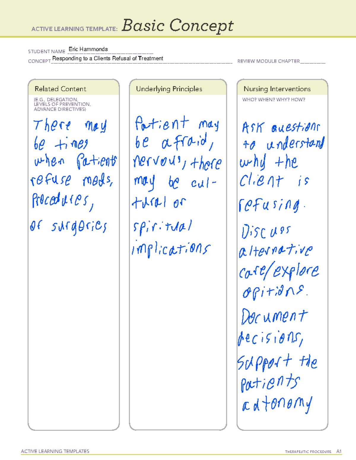 Leadership ALT 1 - ATI ALT - NSG 4552 - ACTIVE LEARNING TEMPLATES ...