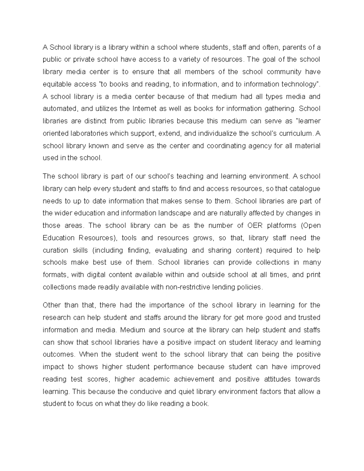 A School library - for student information management - A School ...