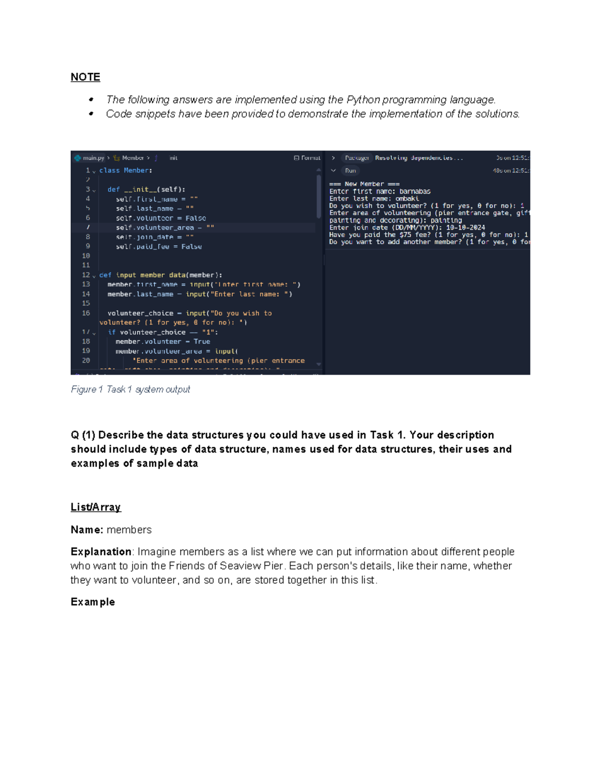 Computer Science O Level Note The Following Answers Are Implemented