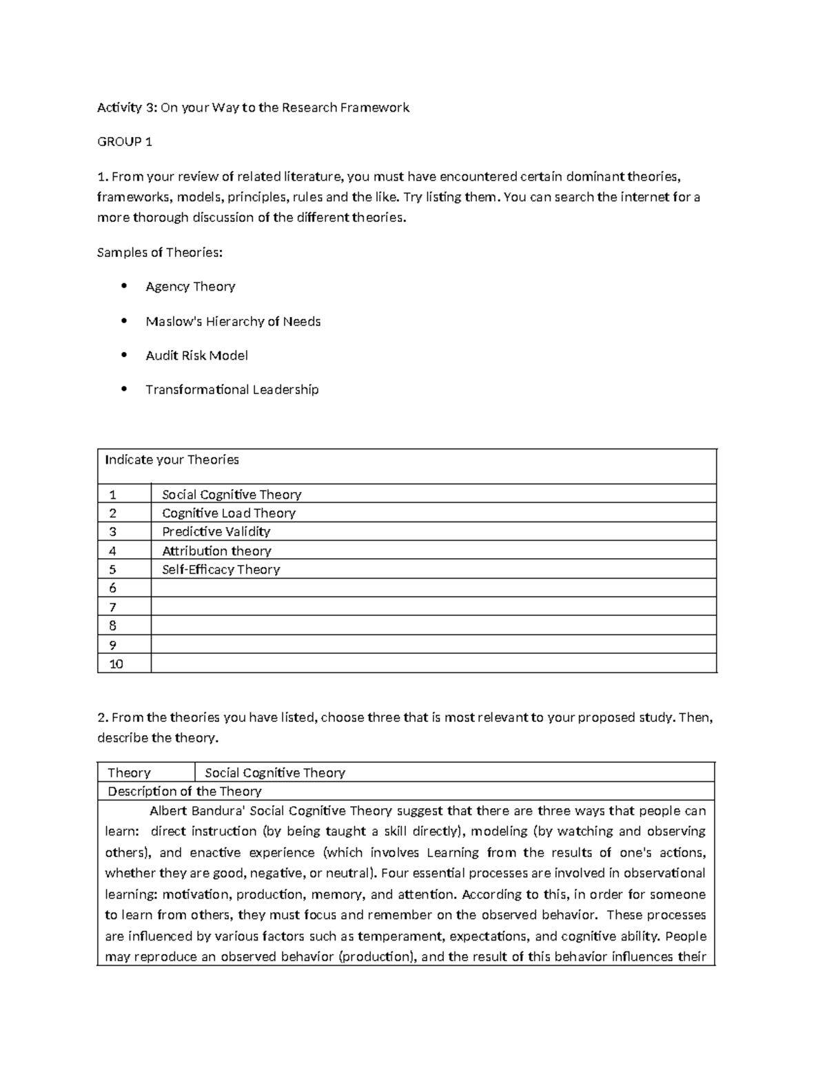 Activity 3i - accountancy research subject - Activity 3: On your Way to ...