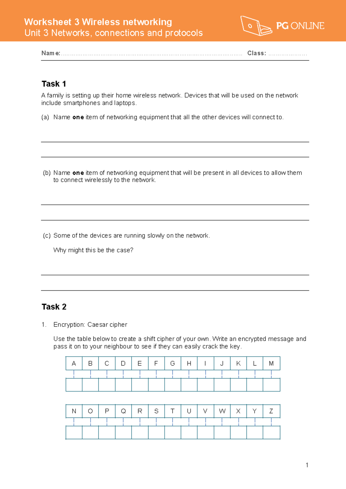 T3 Worksheet 3 - Vkohvnmuh - Worksheet 3 Wireless networking Unit 3 ...