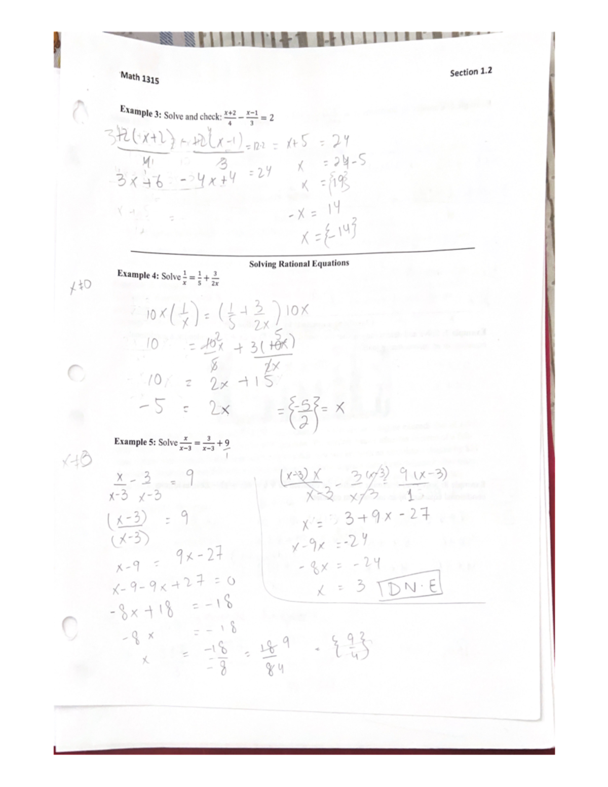 Solving Rational Equations - MATH 1315 - Studocu