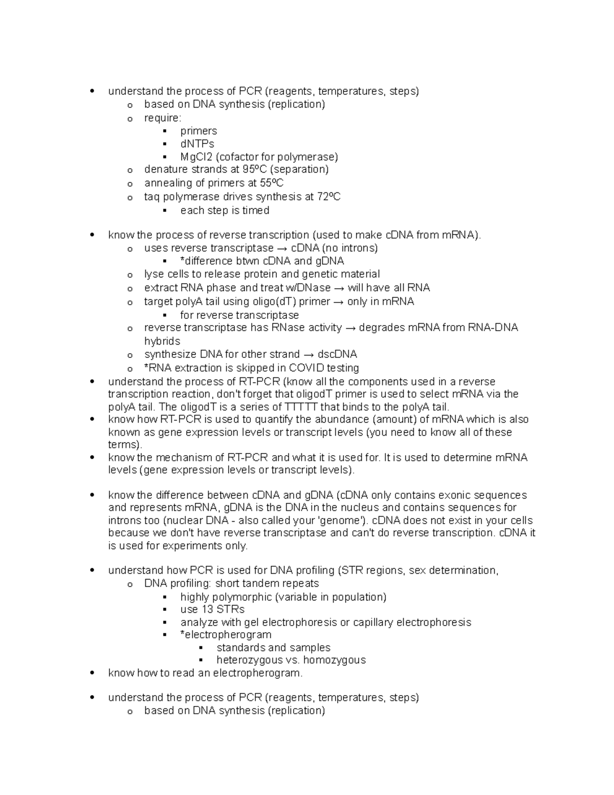 Cycle 10 1002 topics - Biology 1002 final review lecture 10 notes ...
