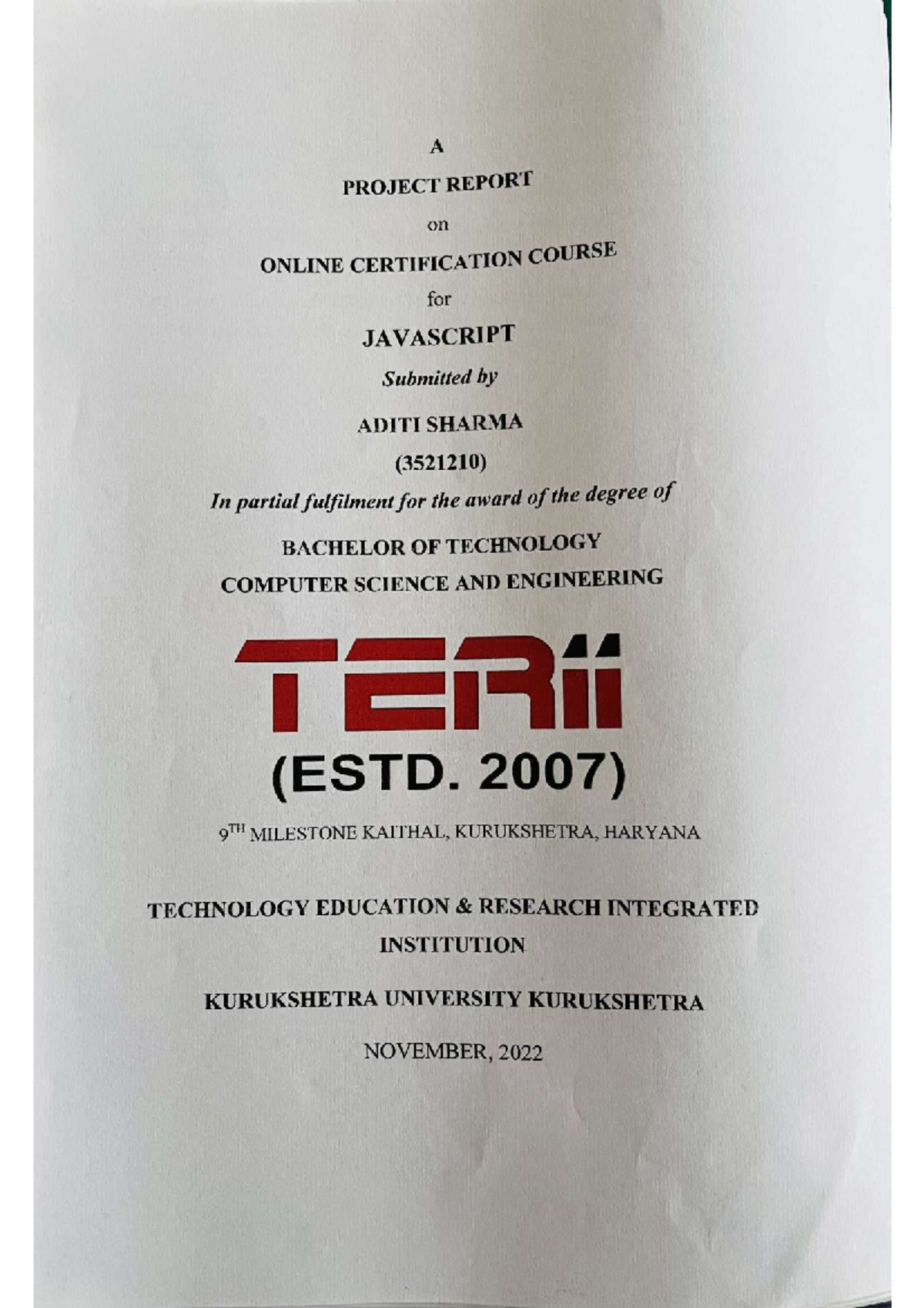 IMG 2963 - BTech - Studocu