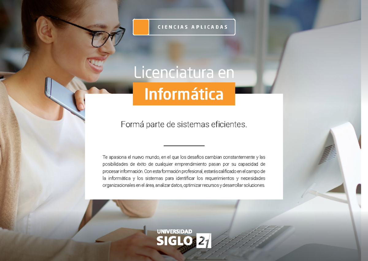 Brochure-informatica - C I E N C I A S A P L I C A D A S Te apasiona el ...