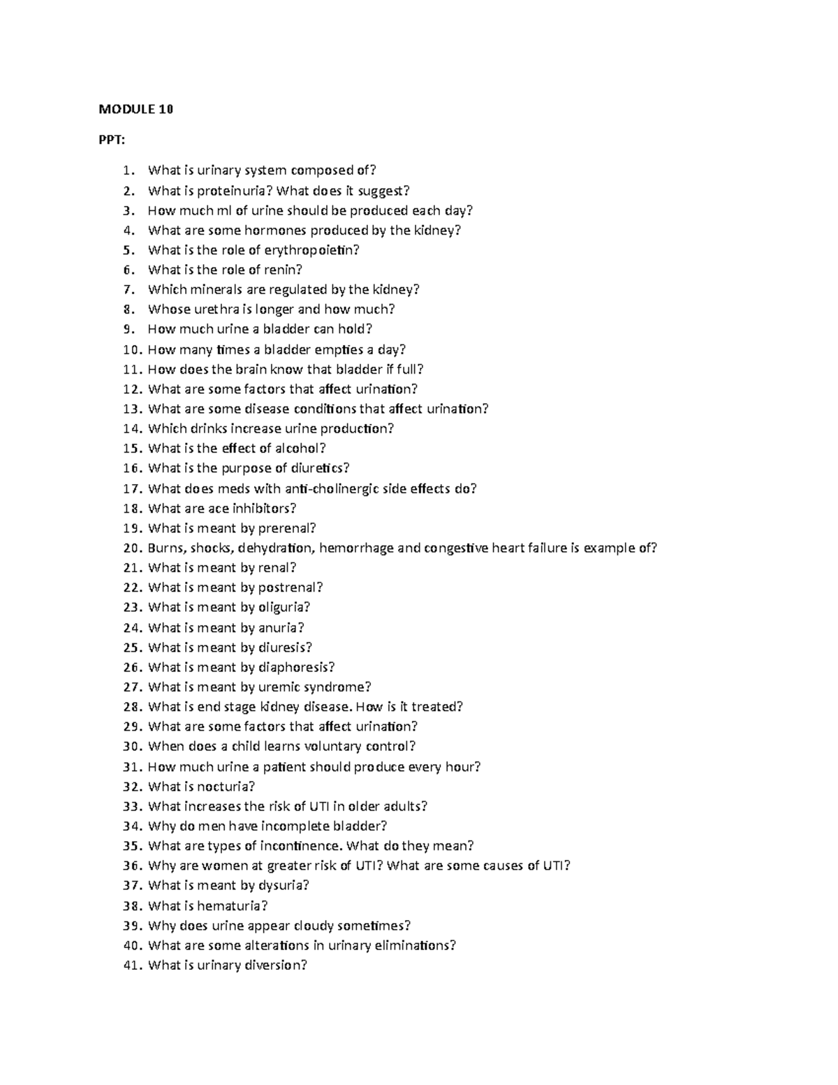 Module 10 - this contains notes on week 10 - MODULE 10 PPT: What is ...