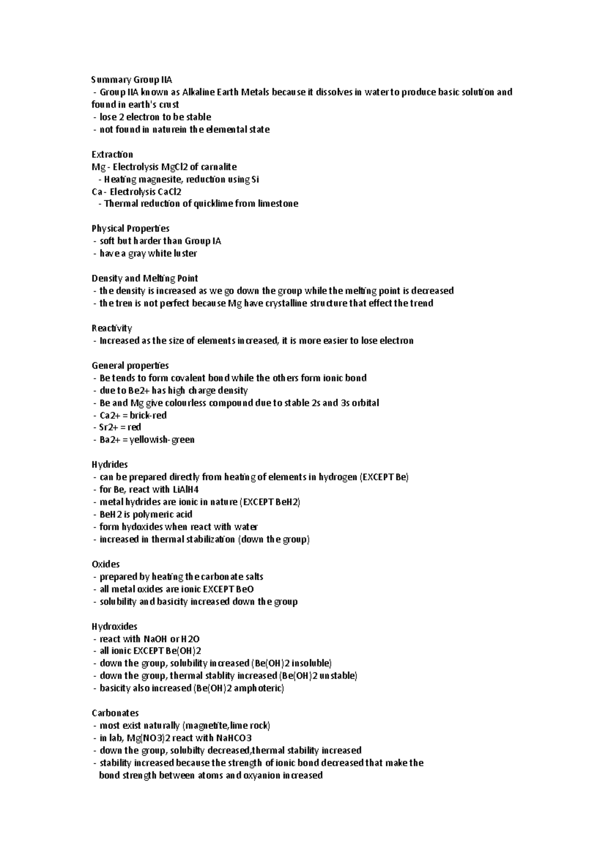 Summary Group IIA - Studocu