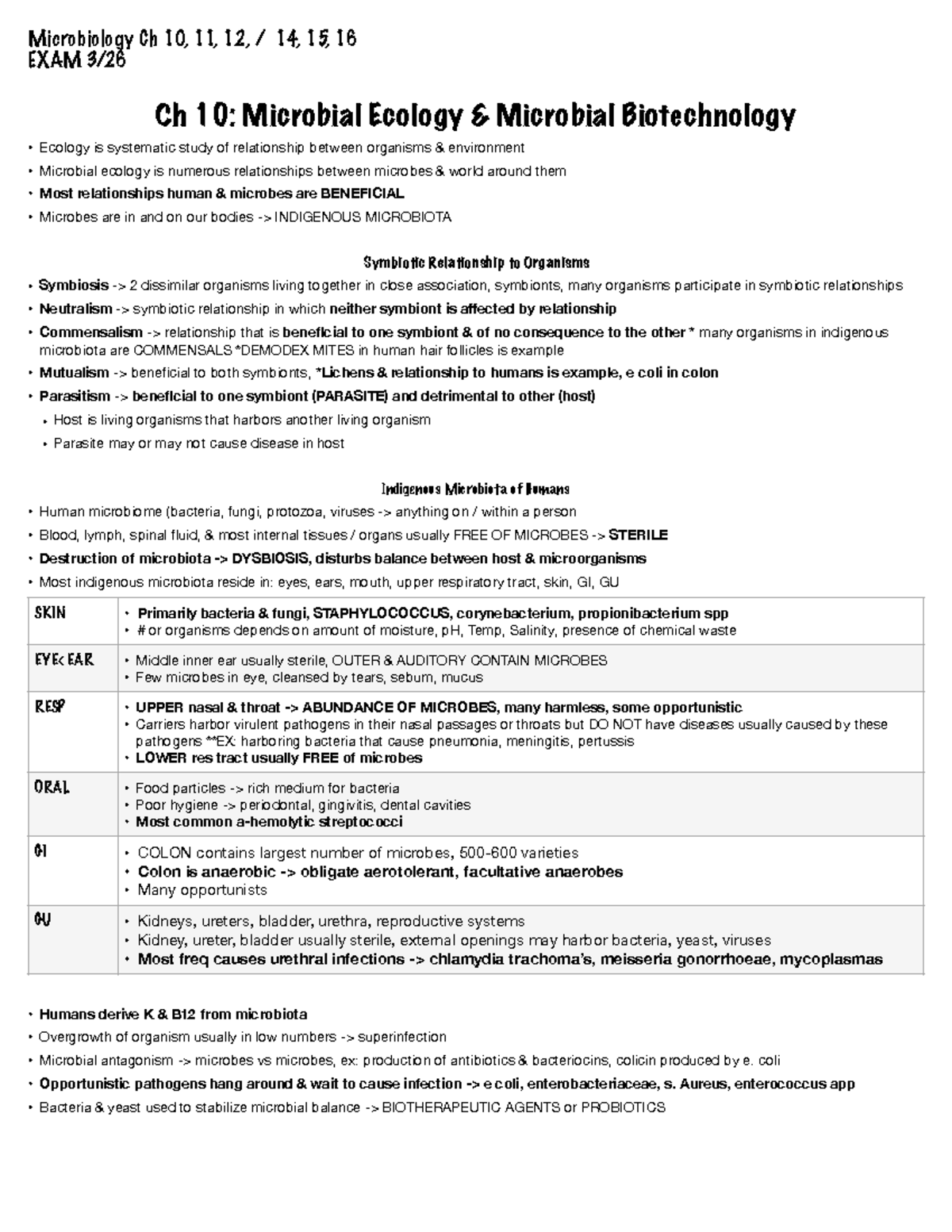 Unit 3 Micro - unit 3 review - Microbiology Ch 10, 11, 12, / 14, 15, 16 ...