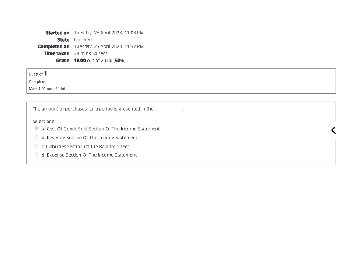 Basic of accounting Online Assignment - Management Accounting - IMT G - Studocu
