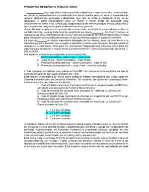 Ultimo BCO DE Preguntas Publico 2024 - PREGUNTAS DE DERECHO PÚBLICO ...