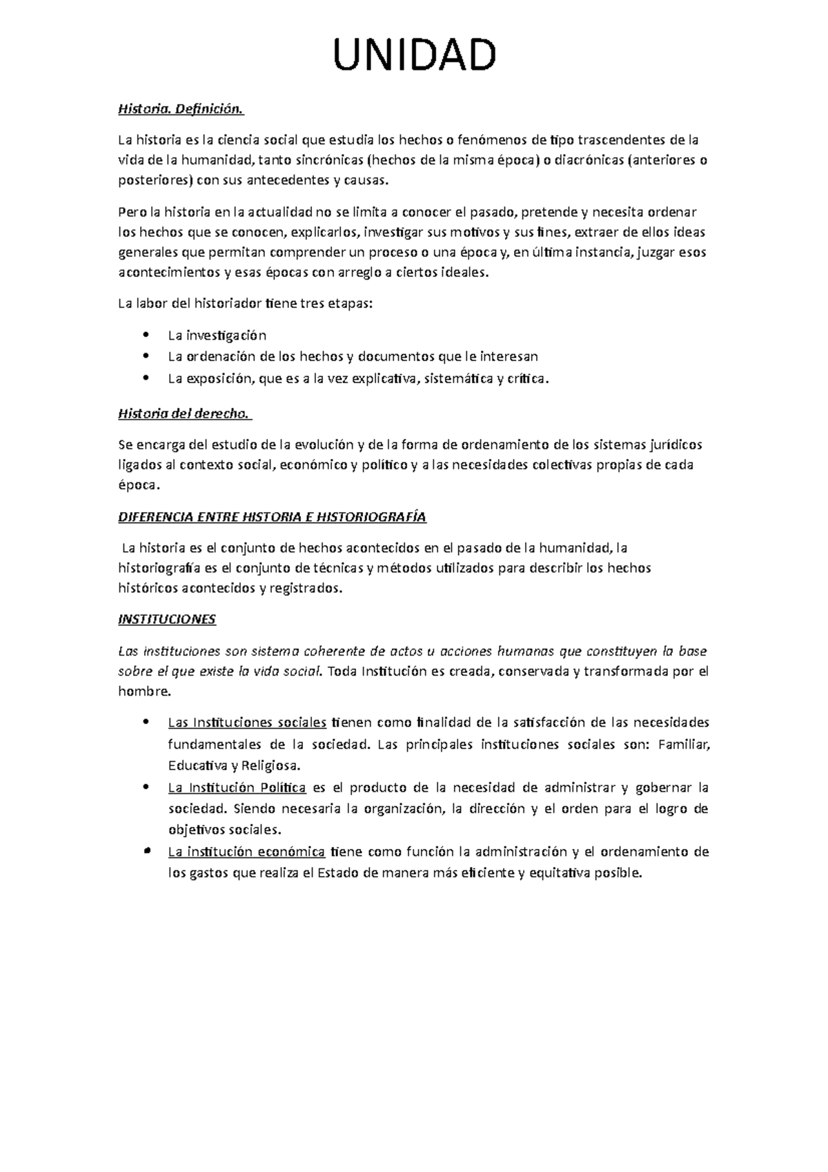 Historia - Definición. La historia es la ciencia social que estudia los ...