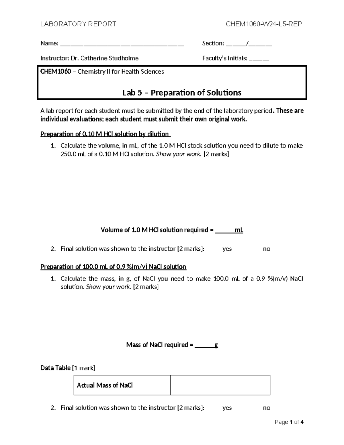 5 REP - L5 - Preparation of Solutions 1 - Name ...