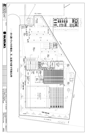 ES-101 Planta de cimentacion-Model - CONTRATRABE CT- Esc. 1:15 / Cotas ...