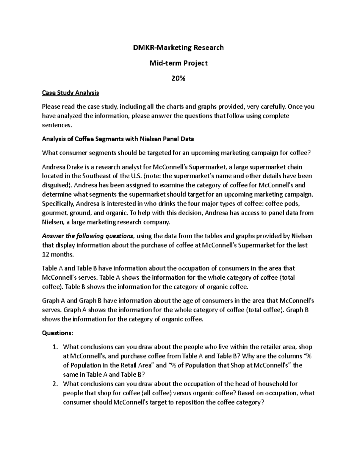 DMKR-Marketing Research Midterm Project - Moodle - DMKR-Marketing ...