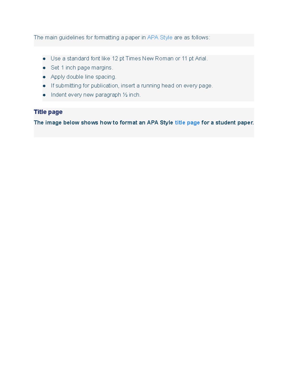 Risirts mami formating apa - The main guidelines for formatting a paper ...