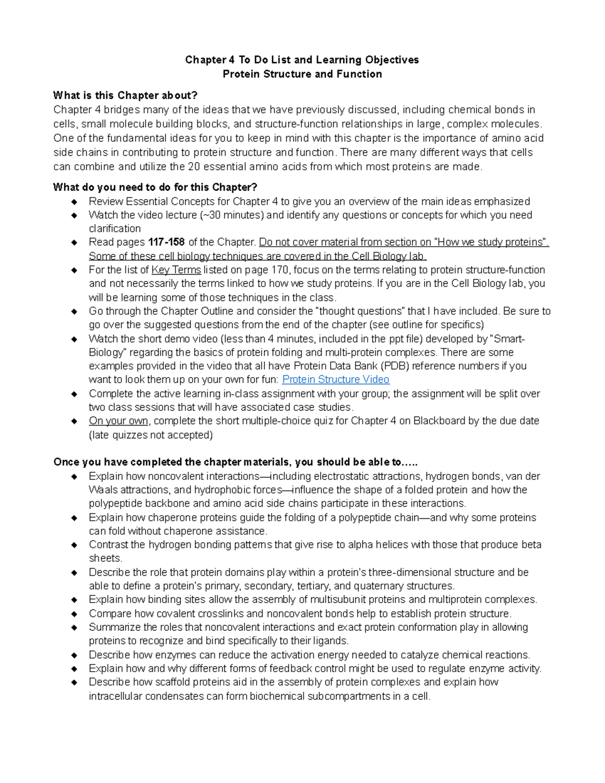 Chapter 4 To Do List - Chapter 4 To Do List and Learning Objectives ...
