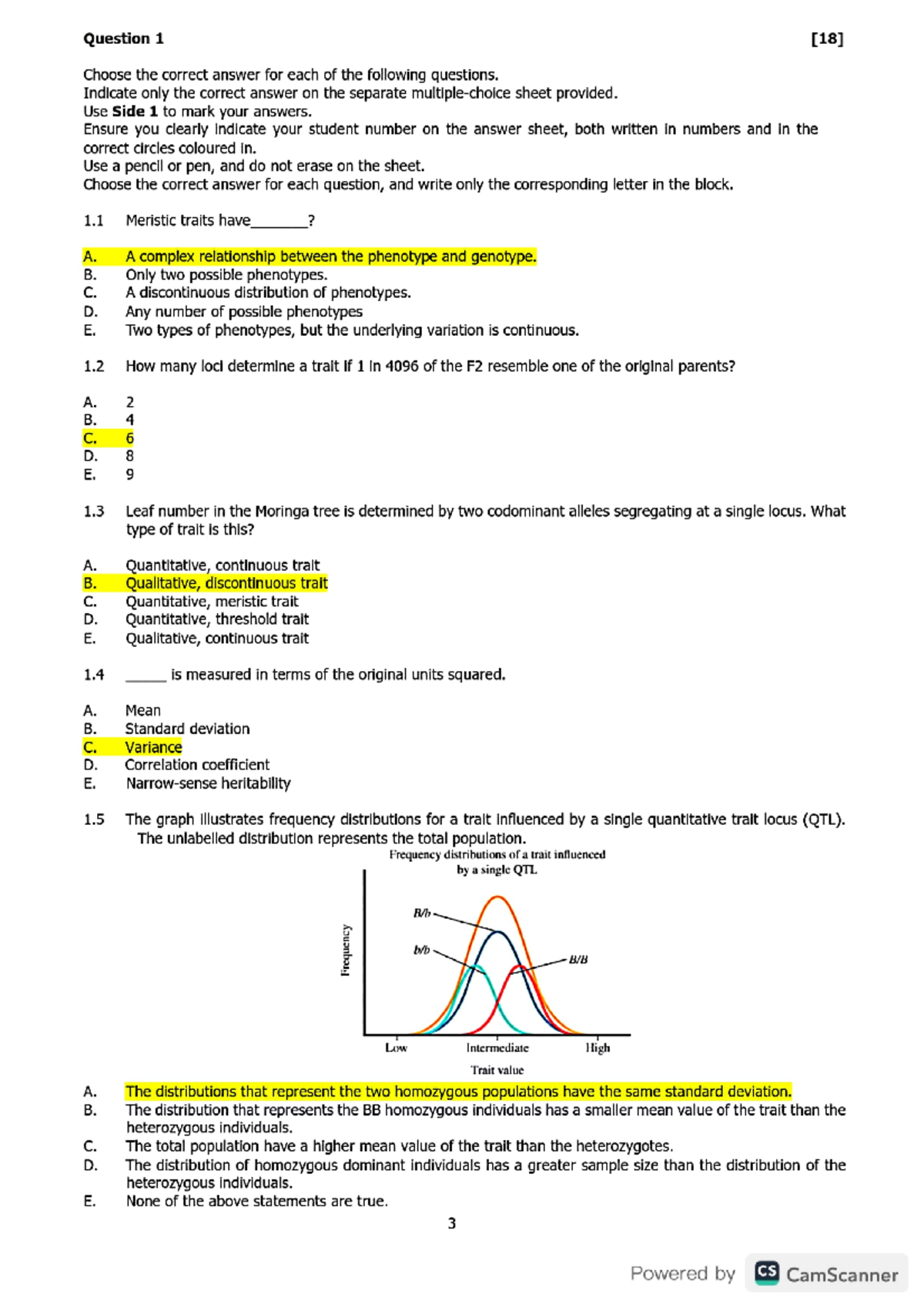 GTS261 ST2 2022 - Exam Prep - Question 1 Choose the correct answer for ...