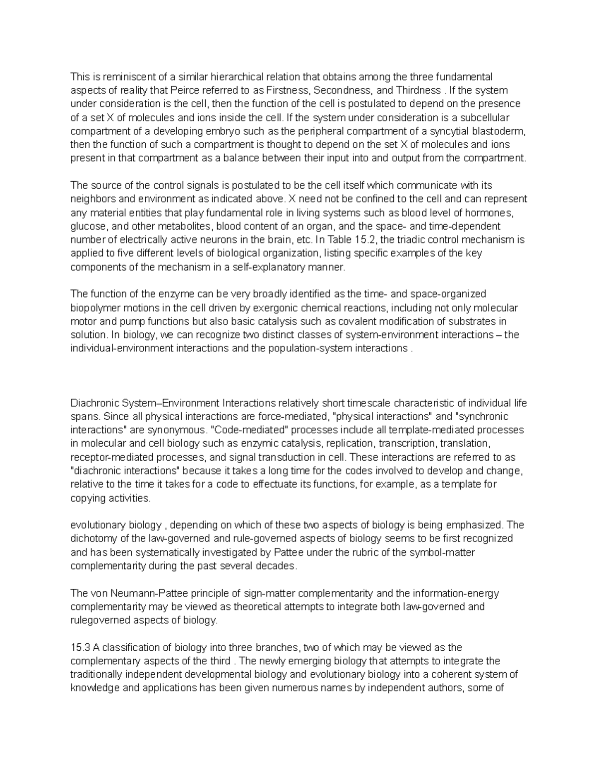 Biology notes 30 - This is reminiscent of a similar hierarchical ...