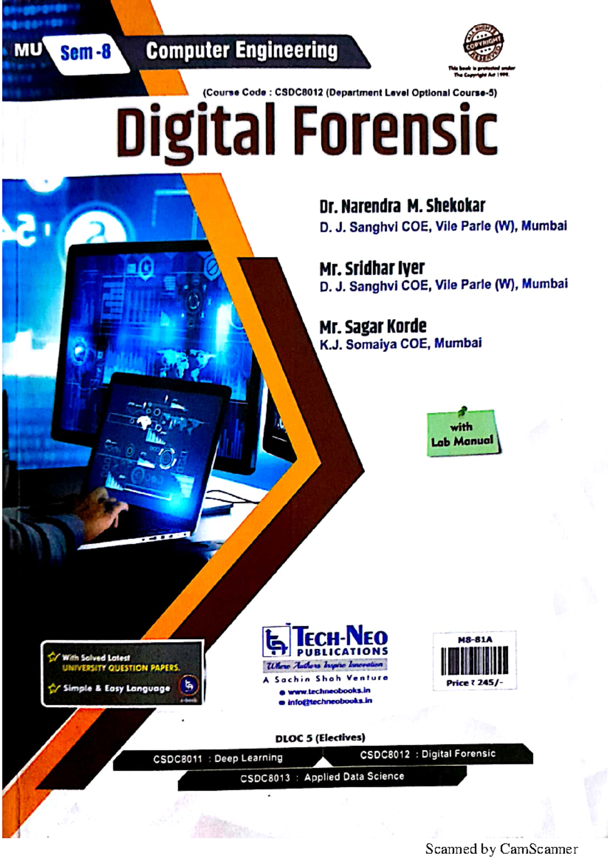 Digital Forensic Techneo (2022-23) - Computer Engineering - Studocu