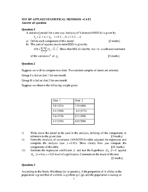 SMA 203 Notes - SMA 203: LINEAR ALGEBRA II Course Outline Linear ...