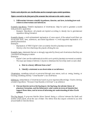 3 Earths Interior Study Guide GEOL101 - GEOL101 Fall 2021 Study ...
