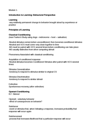 FIN 110 Module 1 ( Perspective) - MODULE 1 Lesson 1: Personal Finance ...