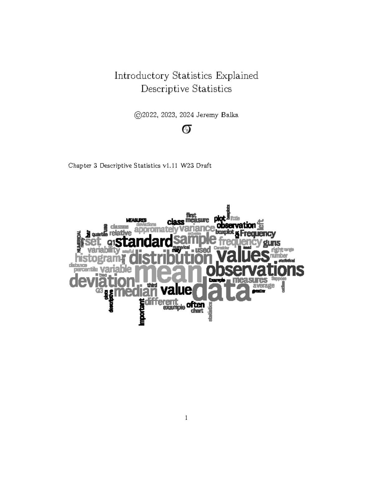 Jb ise descriptive - good stuff - Introductory Statistics Explained Descriptive Statistics ©2022 ...