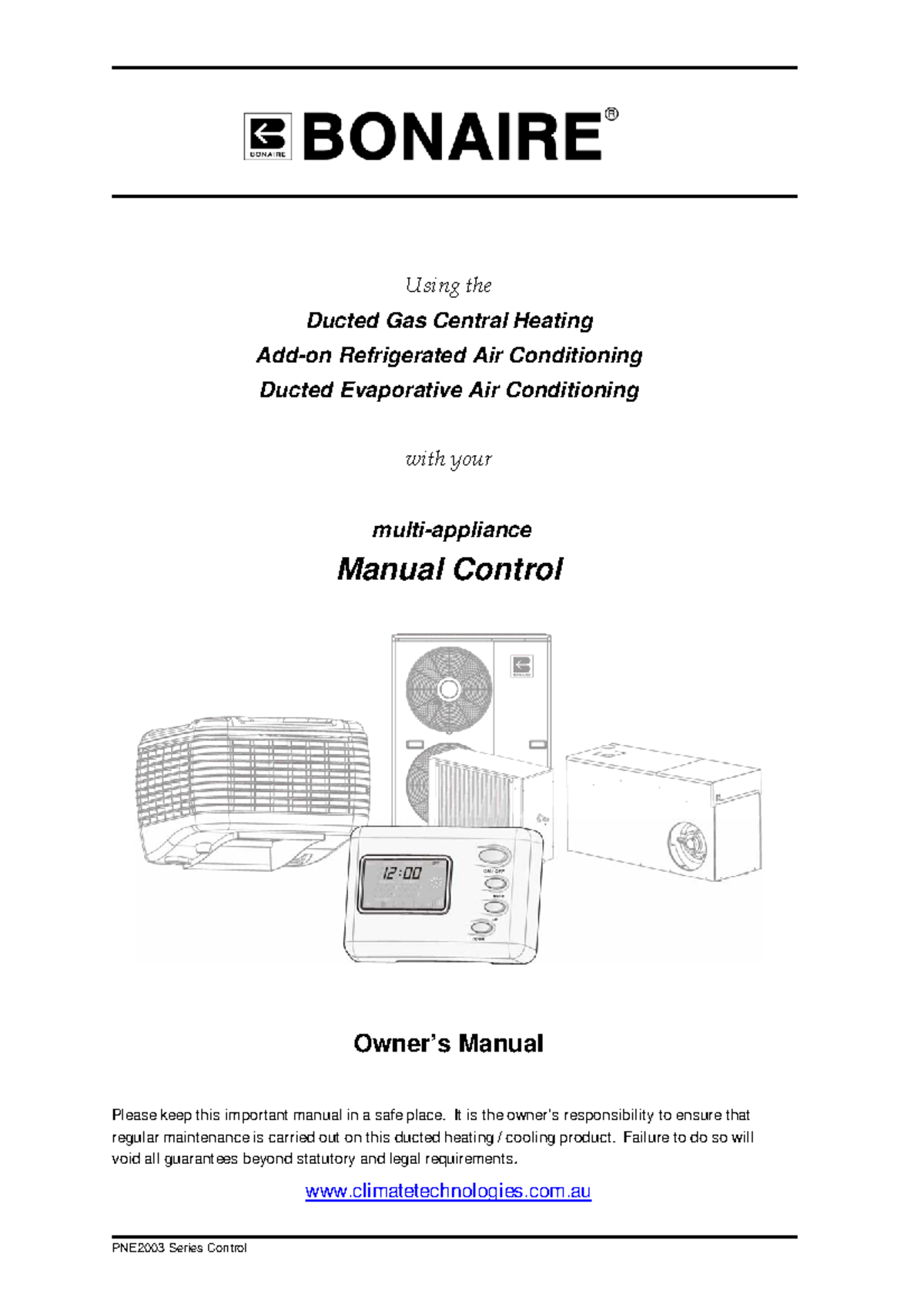 Aircon-manual - aircon manual - Using the Ducted Gas Central Heating ...