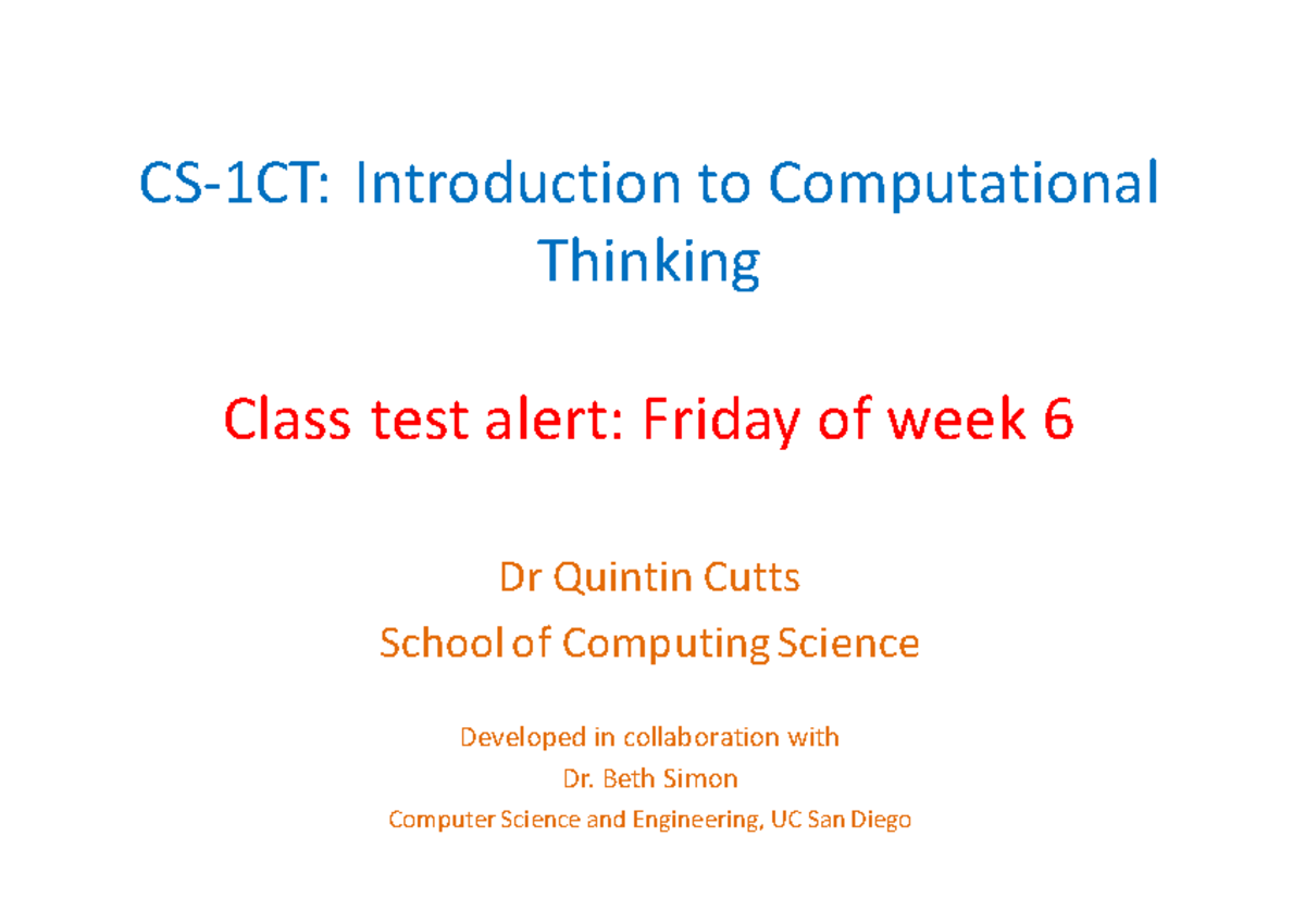 Lecture 7 - inked - Warning: Popup annotation has a missing or invalid parent annotation. CS-1CT ...