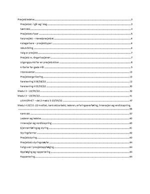 BST 2531 2022 - Eksamen i prosjektledelse - BST 2531 – Prosjektledelse ...