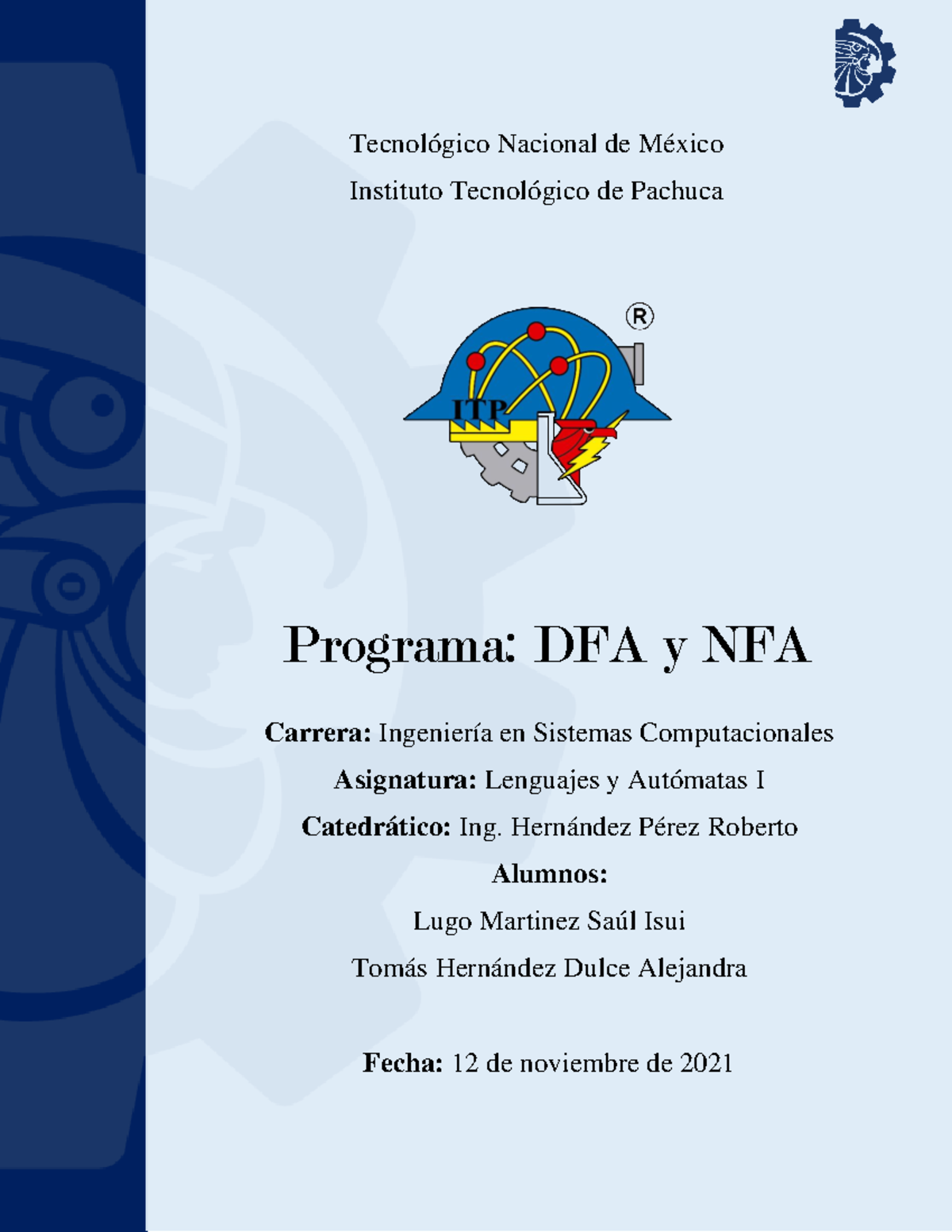 2 2 Programa DFA y NFA Equipo A - Tecnológico Nacional de México ...