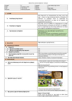 TOS-AP - TOS-AP - TWO-WAY TABLE OF SPECIFICATION Araling Panlipunan ...
