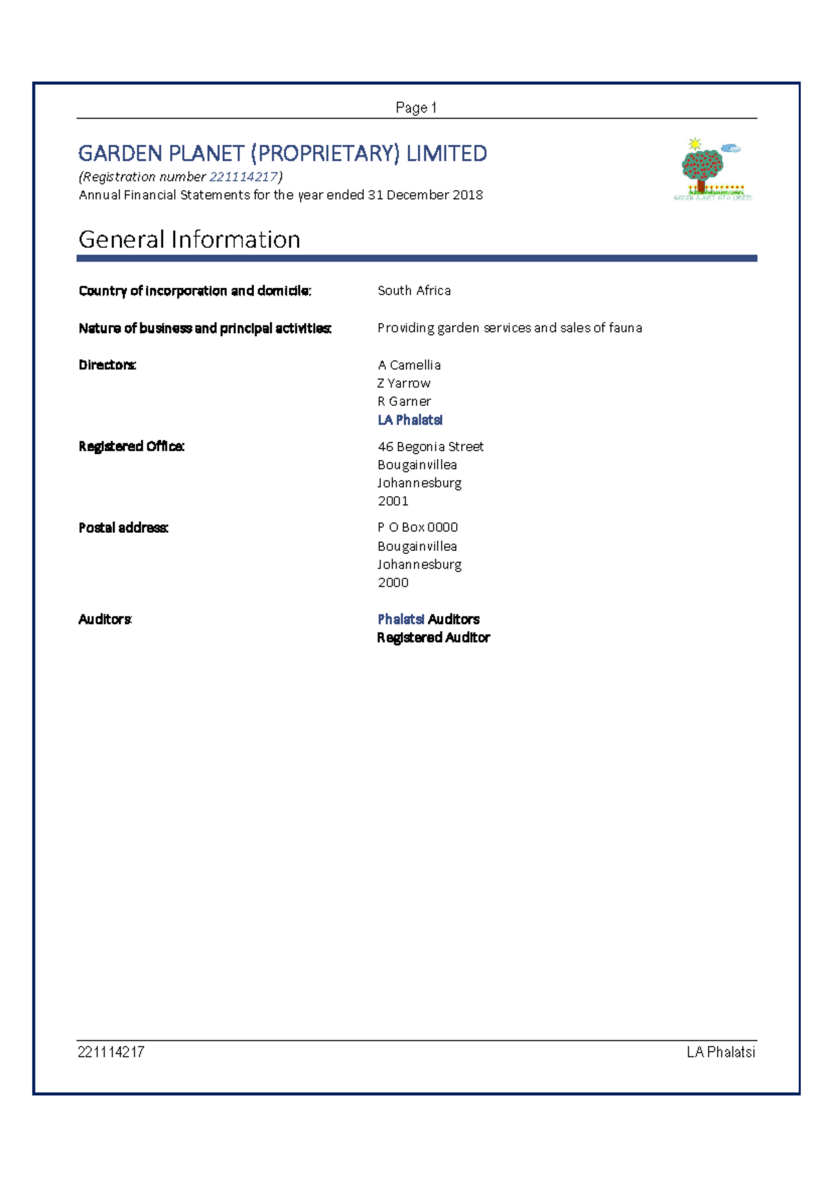 Word Assignment - GARDEN PLANET (PROPRIETARY) LIMITED (Registration ...