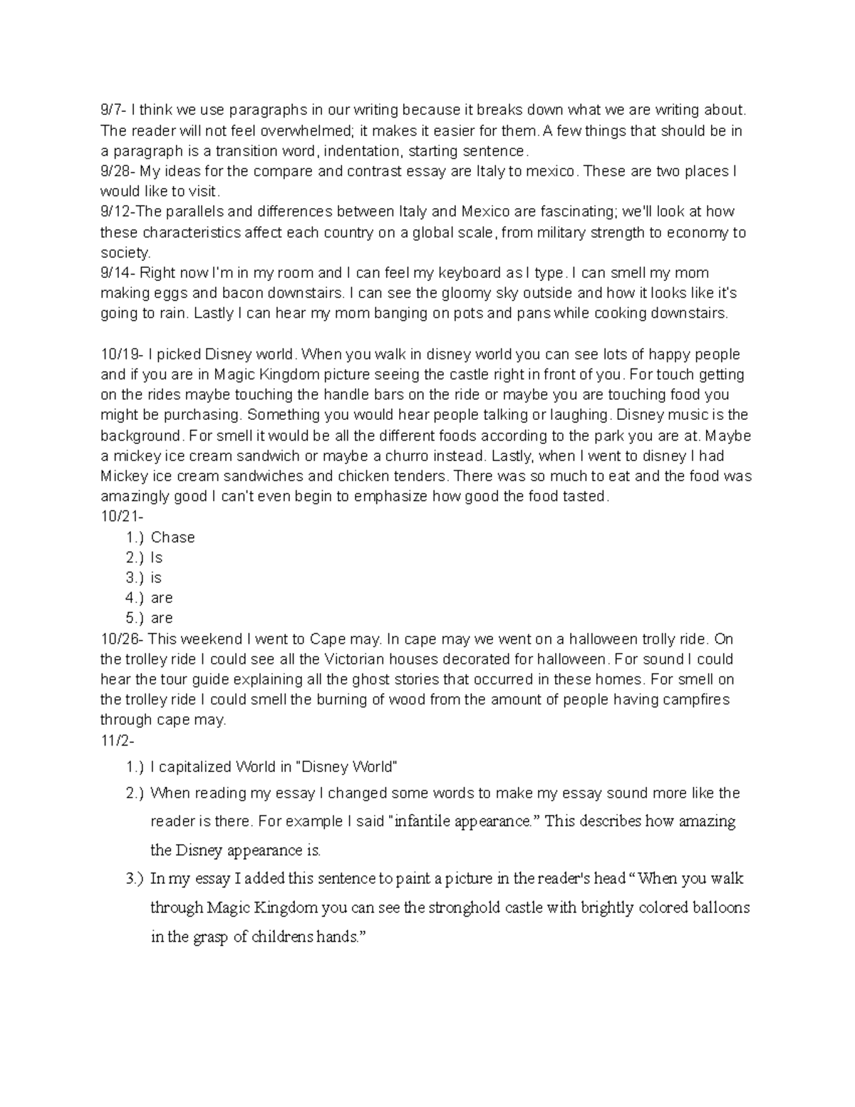 Writing Prompts This Is An Essay I Wrote In The Beginning Of The Year