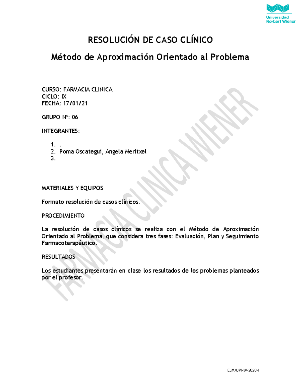 Caso clínico de paciente con ASMA - desarrollo SOAP - RESOLUCIÓN DE ... Caso clínico de paciente con ASMA - desarrollo SOAP - RESOLUCIÓN DE ...