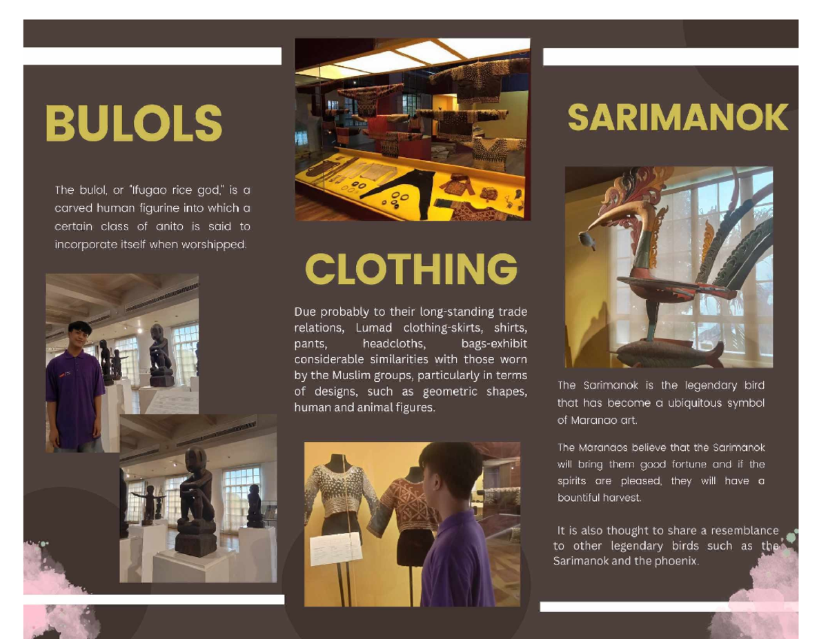 Brochure - malaykumsalam - BULOLS SARIMANOK The bulol, or rice is a ...