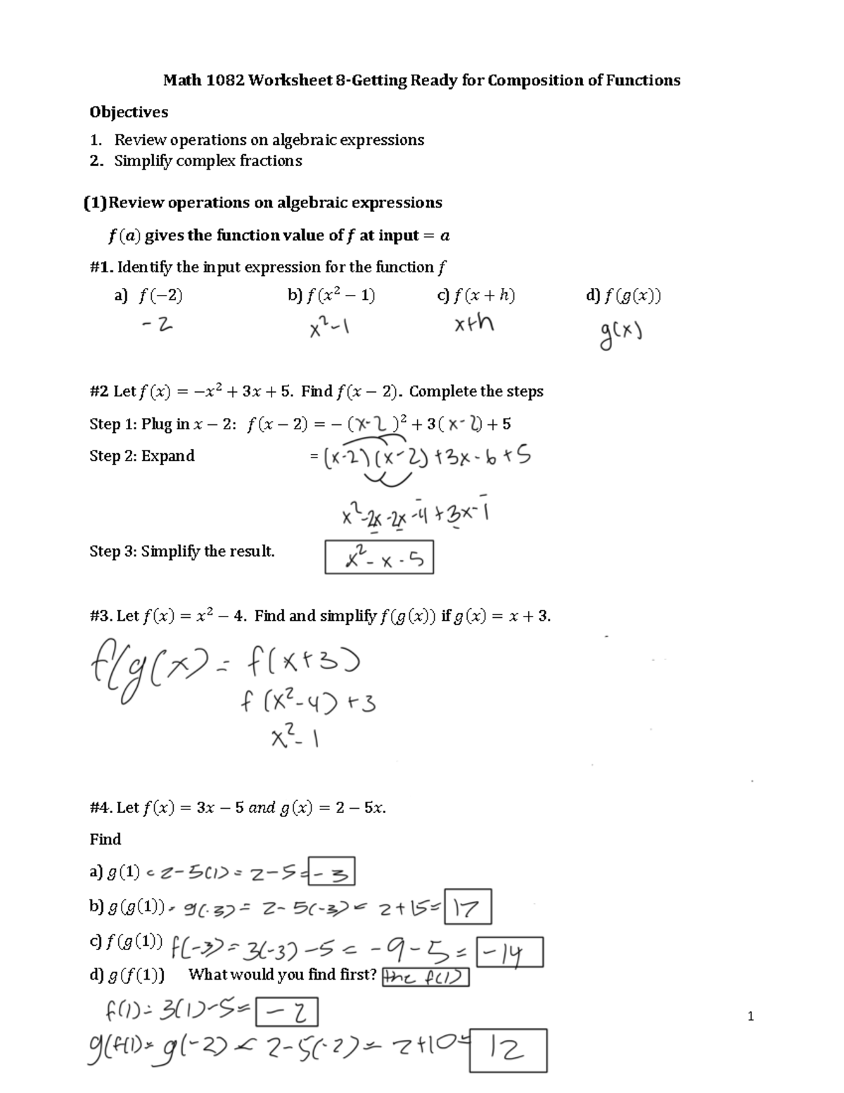 Math+1082+WS+8+Getting+Ready+for+Composition+of+Functions - 1 Math 1082 Worksheet 8-Getting ...