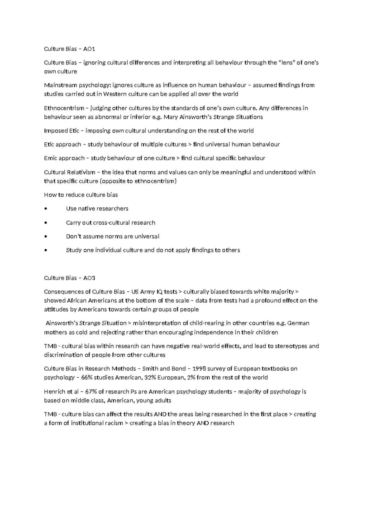 Culture Bias copy - Culture Bias – AO Culture Bias – ignoring cultural ...