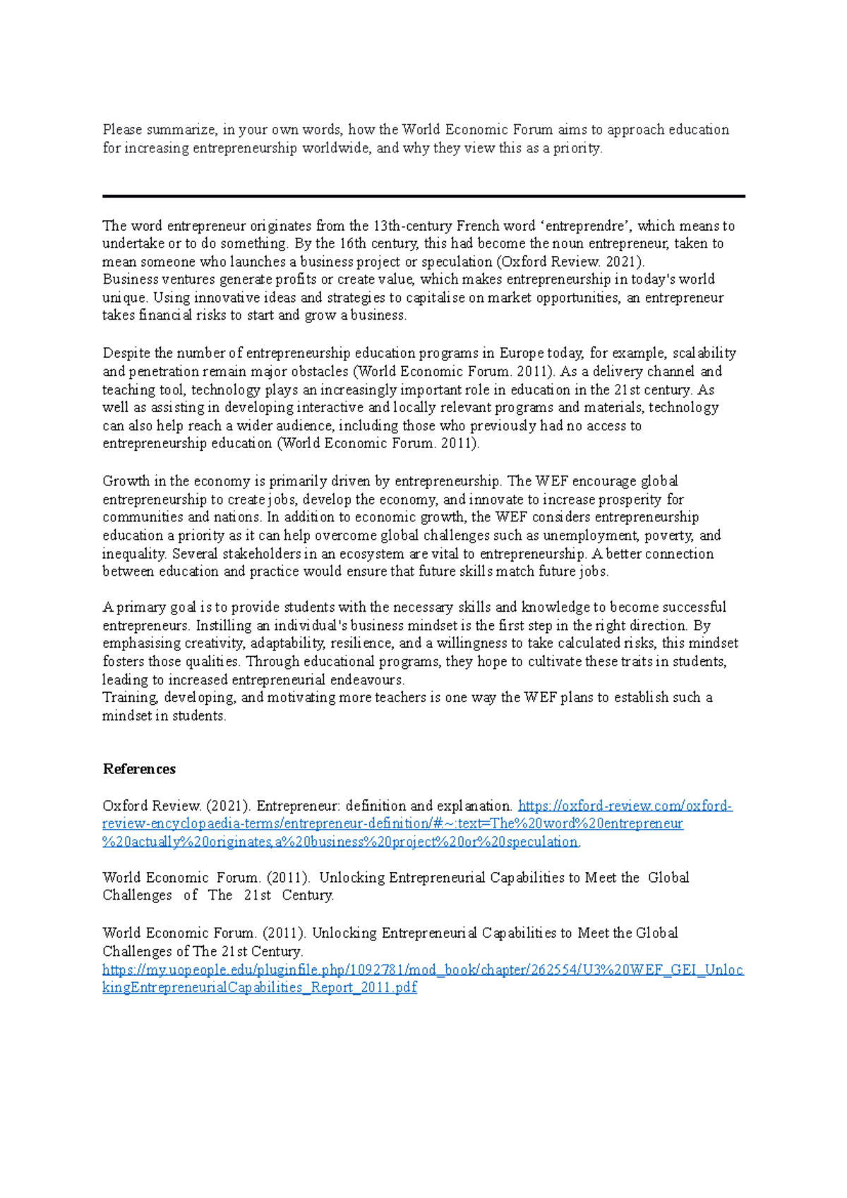 DB Unit 1 - Discussion Board unIt 1 - Please summarize, in your own ...