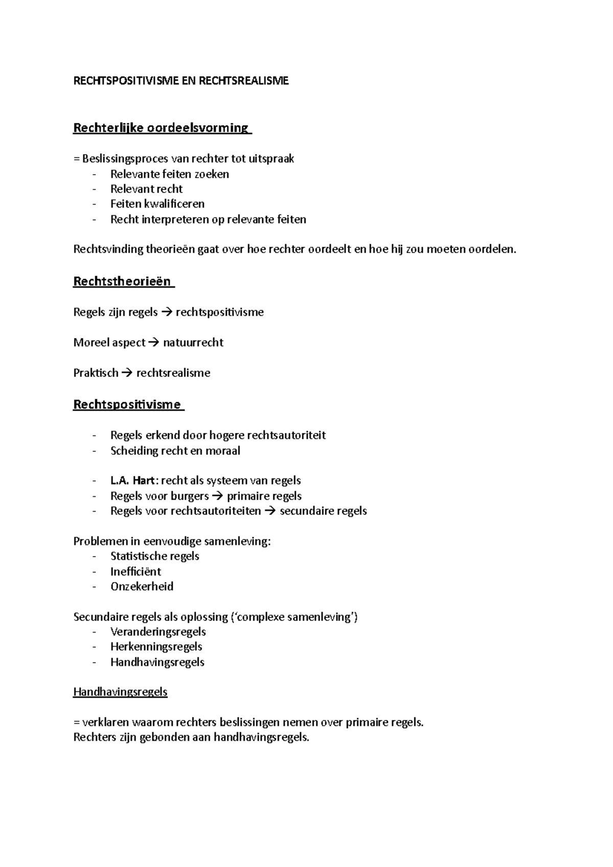 HC week 2 Rechtspositivisme EN Rechtsrealisme - RECHTSPOSITIVISME EN ...