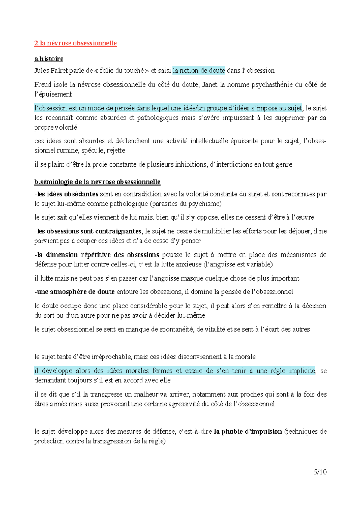 L2 Psycho - CM Psychologie Clinique de l'Adulte - CM2 Névrose ...