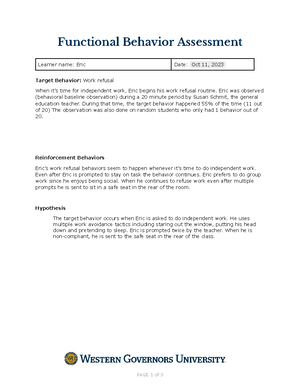 D233 Task 1 Specialized Reading, Writing, and Mathematics Instruction ...