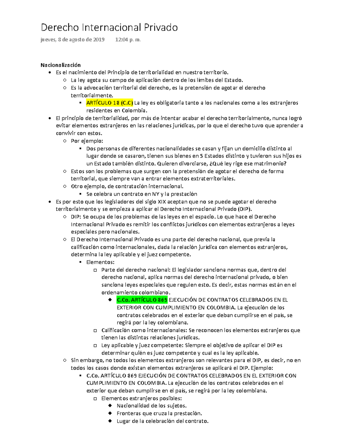 Derecho Internacional Privado - Warning: TT: undefined function: 32 EĂĐŝŽŶĂůŝnjĂĐŝsŶ - Studocu