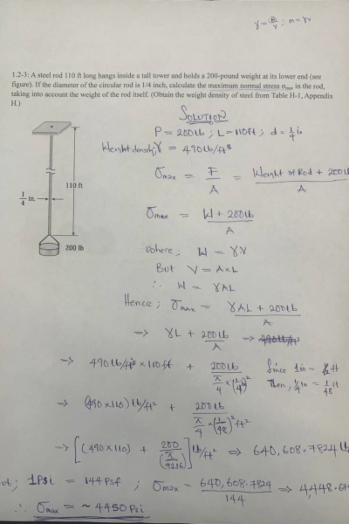 Photo - problems from mechanics of materials- Gere - Strength of ...