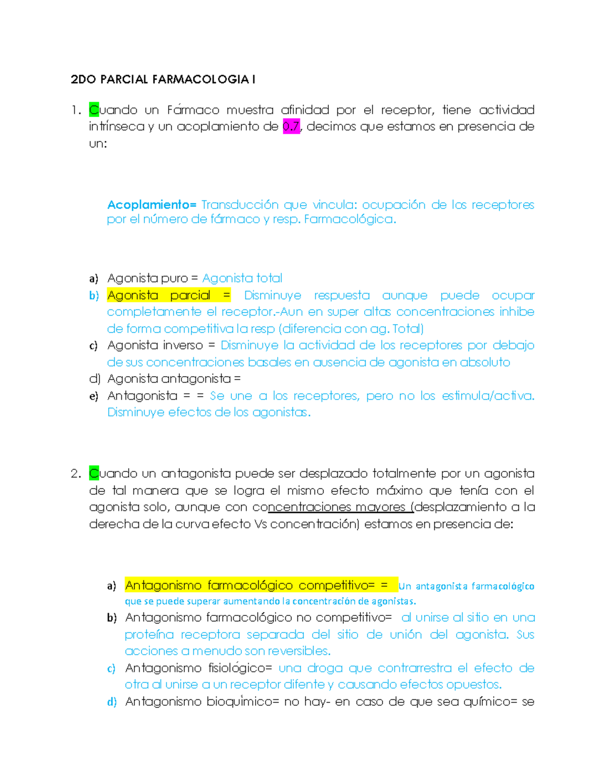 2NDO Parcial Farmaco TODO Integrado EL Finalazo - 2DO PARCIAL ...