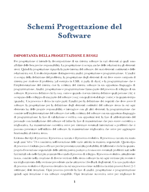 Dispensa - Progettazione Software - Vitanostra - Progettazione del ...